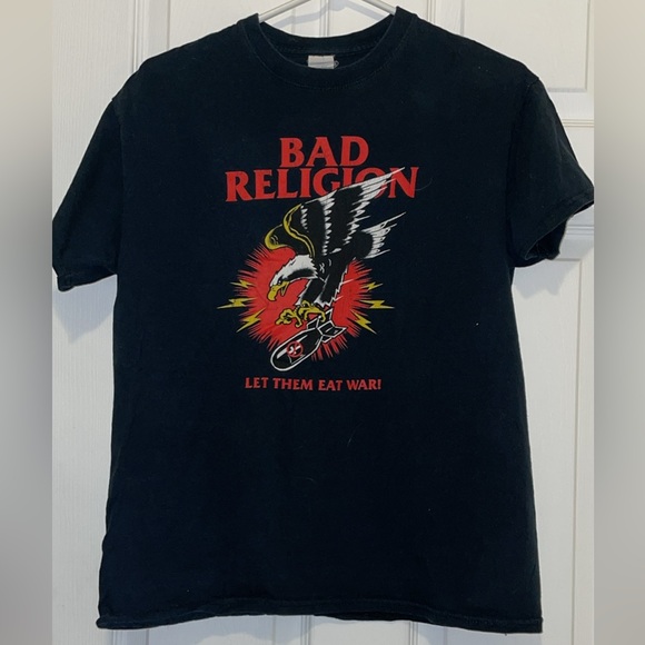 Shirts | Rare Old School Punk Rock Bad Religion Bomber Eagle Tee | Poshmark